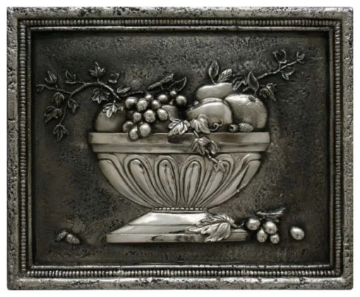 Design Tuscany Fruit Bowl 3 Backsplash Mural, Pewter – The Tile Mural Store